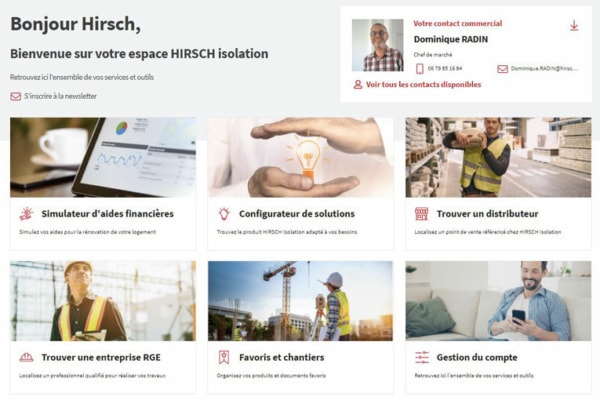 Hirsch Isolation renouvelle son site Internet pour ses clients - ACPresse