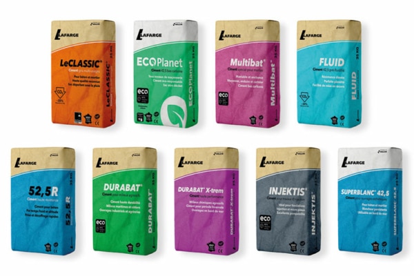Relooking intégral pour les ciments en sacs Lafarge - ACPresse