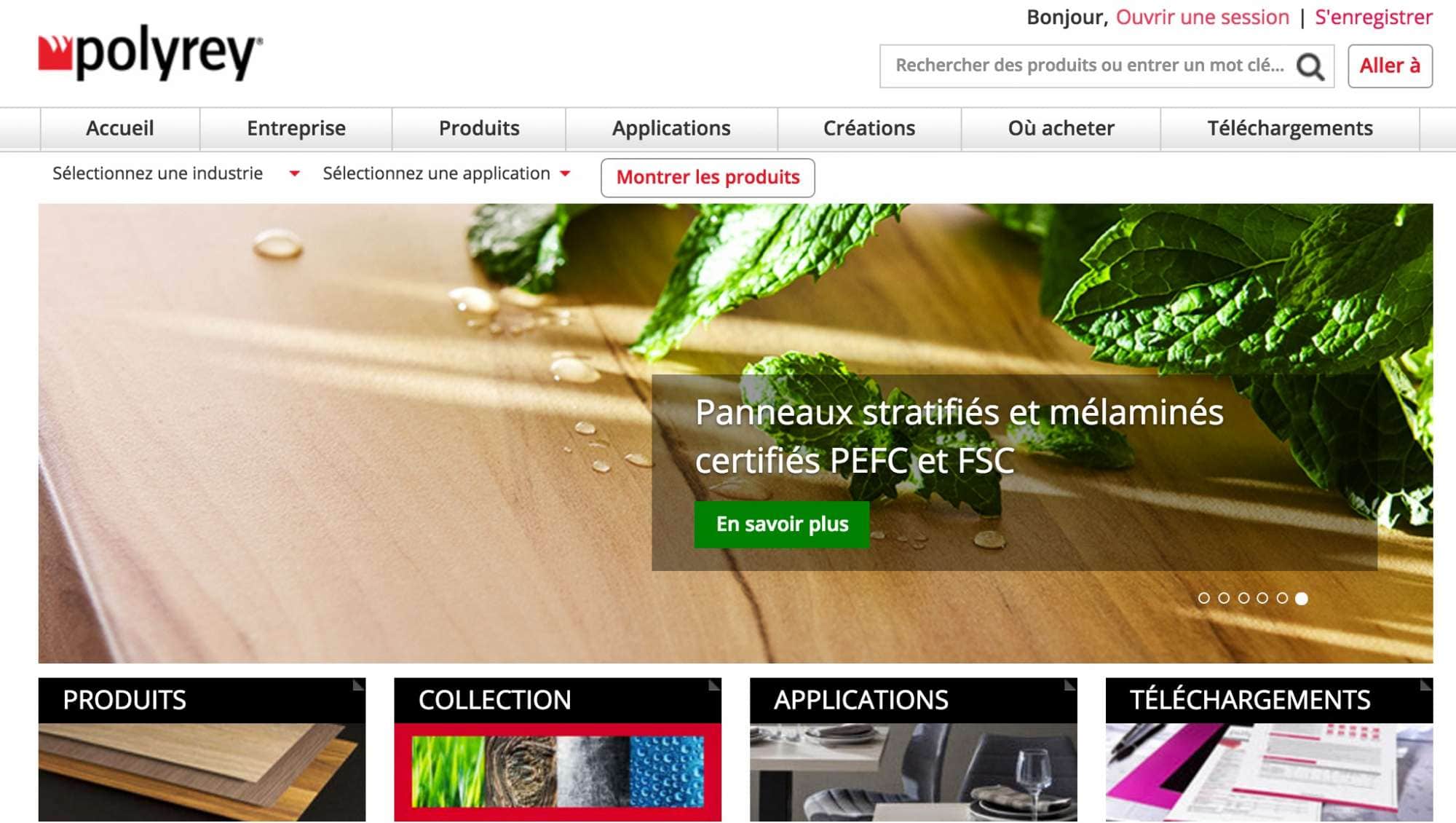 Le site de Polyrey fait peau neuve - ACPresse